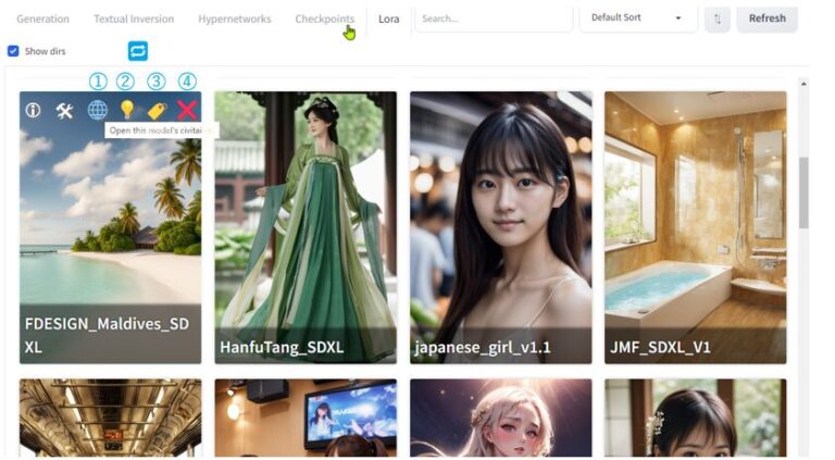 stable diffusionの拡張機能『Civital Helper』を使って、モデルやLoRAを簡単管理！！ - 株式会社オウルソウ